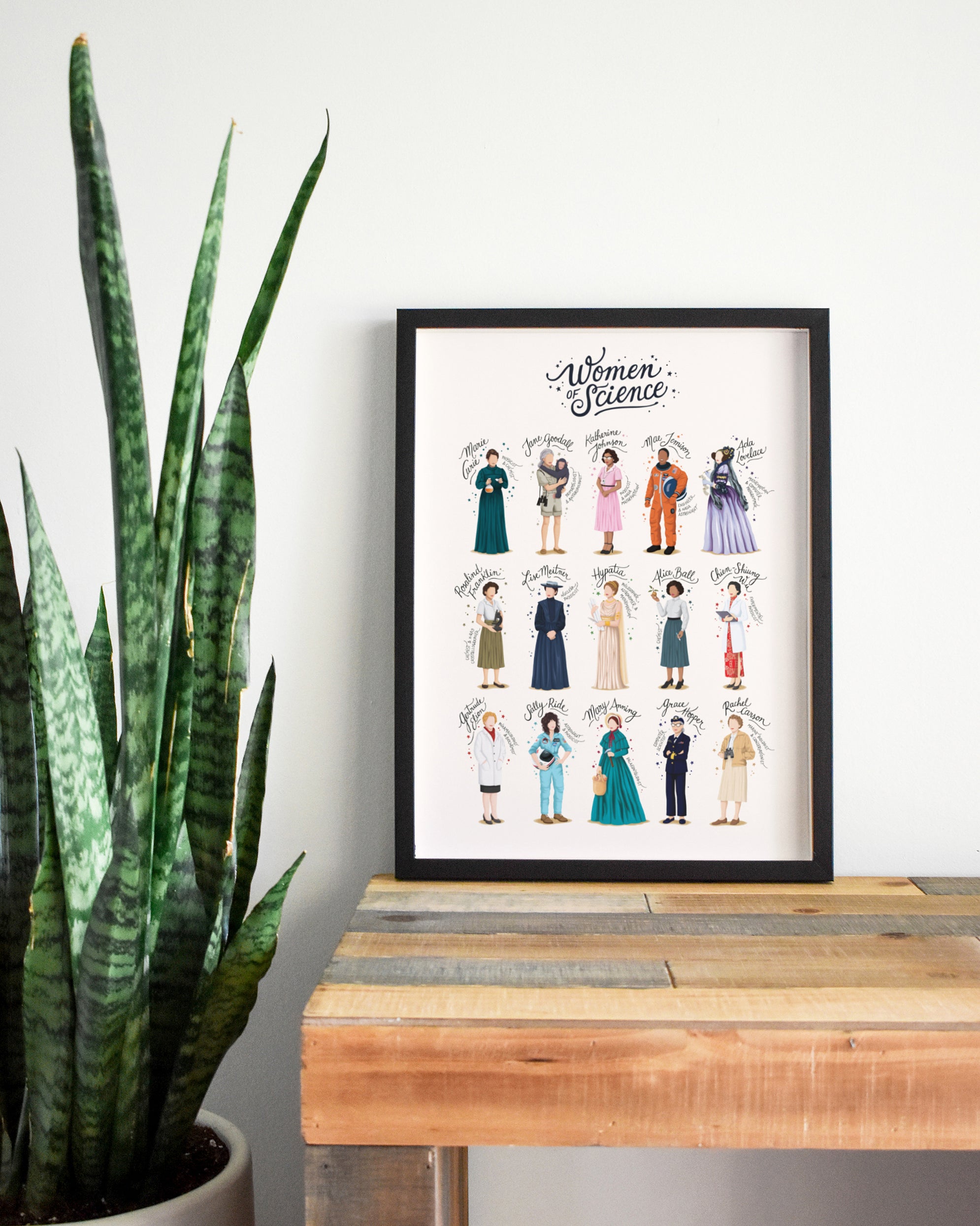Women of Science Art Print | Women Empowerment Poster – Draw Me a Song