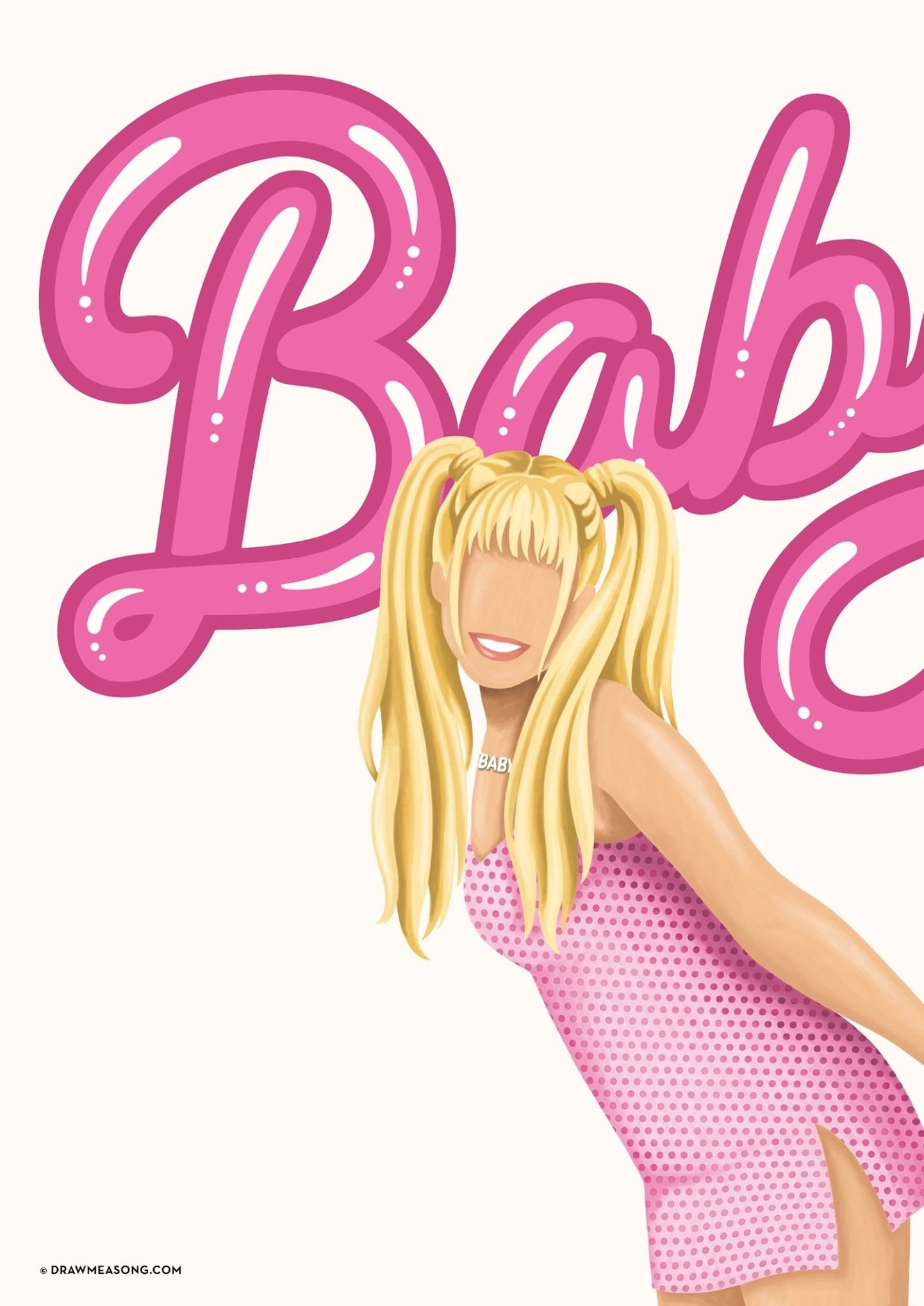 Baby Spice Art Print by Draw Me a Song | Spice Girls Poster
