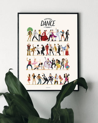 Everybody Dance Now Art Print by Draw Me a Song | Pop Culture Poster