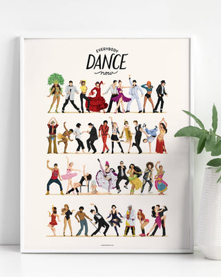 Everybody Dance Now Art Print by Draw Me a Song | Pop Culture Poster