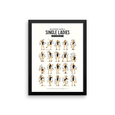 Single Ladies Framed Print – Draw Me a Song