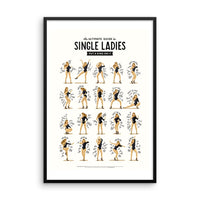 Single Ladies Framed Print – Draw Me a Song