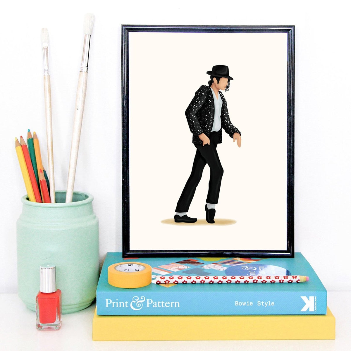 Moonwalk Dance Art Print by Draw Me a Song | Wall Art Poster